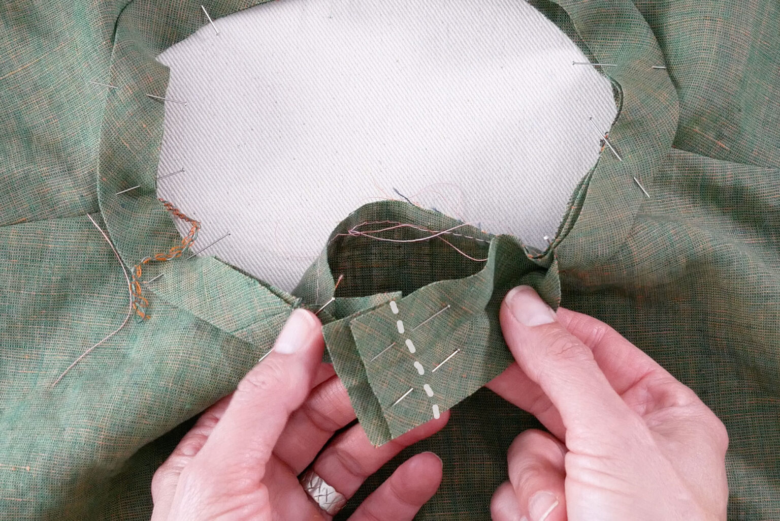 How to Make Bias Binding & How to Finish a Neckline with Bias Binding ...