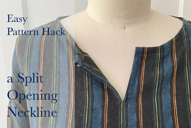 How to Add a Slit Opening to a Neckline – The Daily Sew